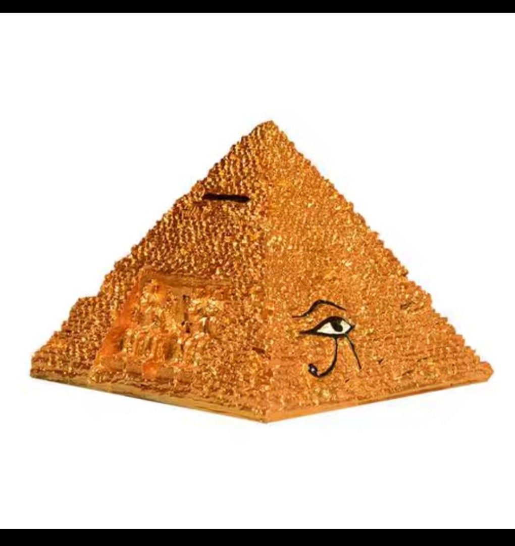 Pyramid coin saving bank, Hobbies & Toys, Toys & Games on Carousell