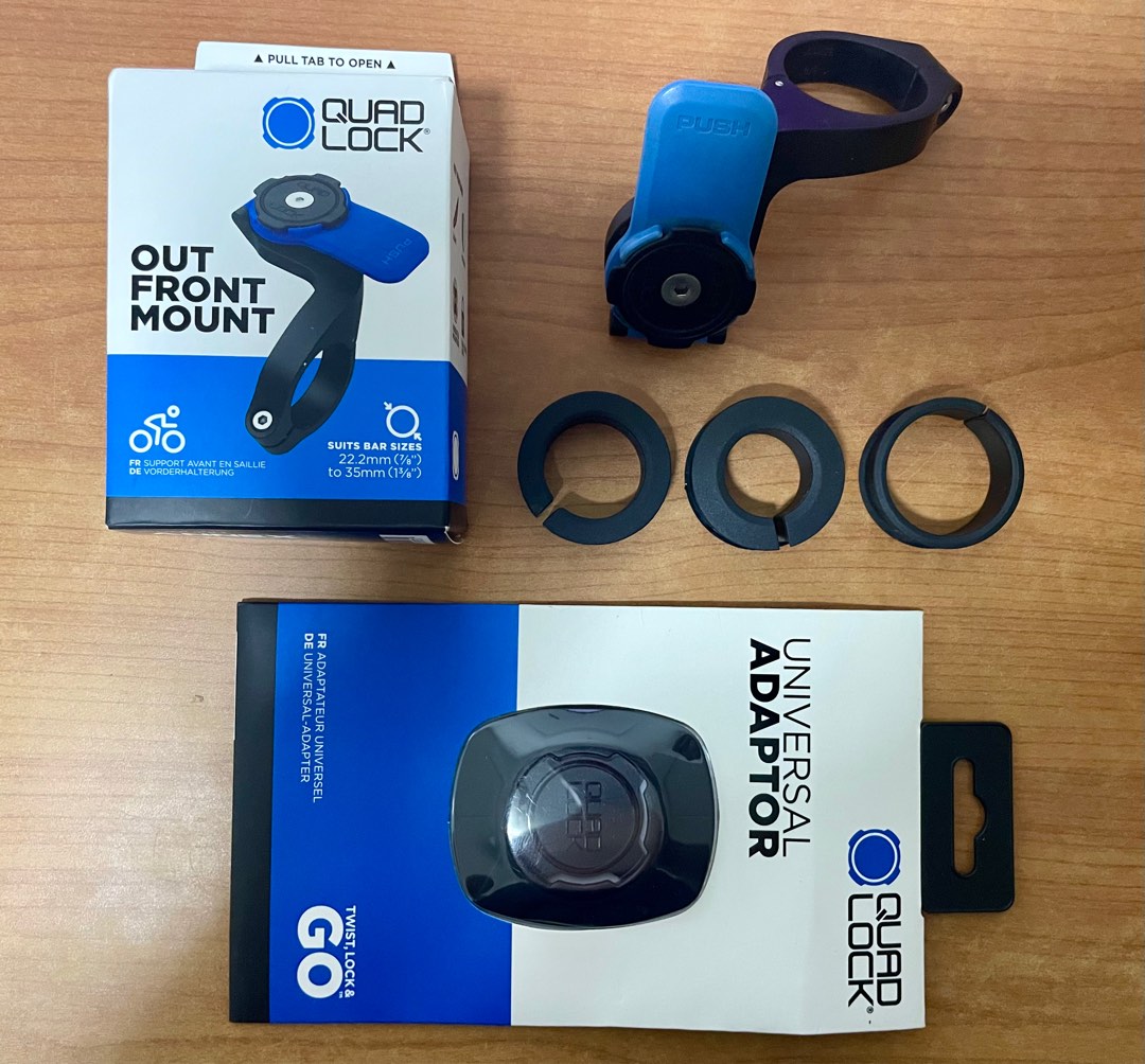 Quad Lock Out Front Mount + brand new Universal Adaptor, Sports ...