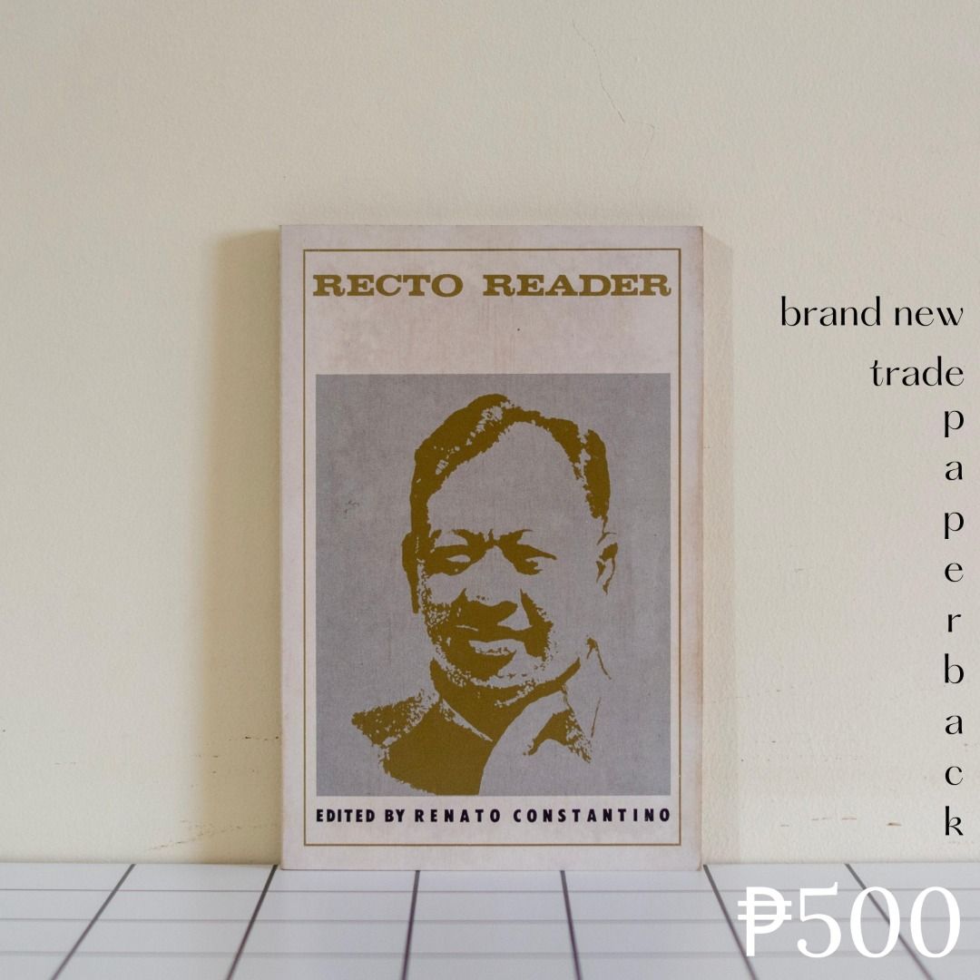 Recto Reader edited by Renato Constantino, Hobbies & Toys, Books ...