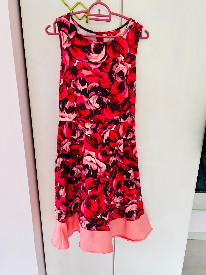 Red Bright Beautiful Dress, Women's Fashion, Dresses & Sets, Dresses on ...