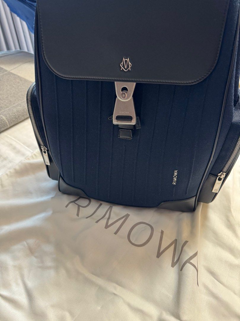Rimowa Never Still Flap Backpack Large Navy and Black, Women's Fashion ...