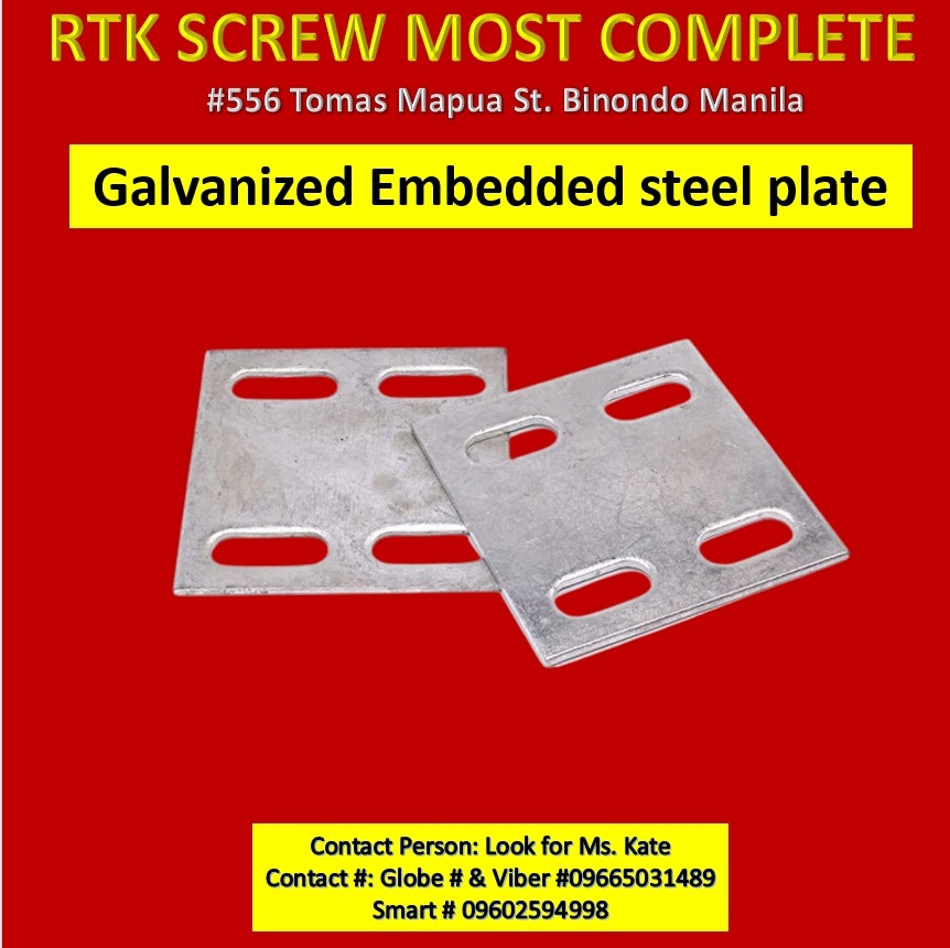 RTK Galvanized Embedded steel plate, Commercial & Industrial ...