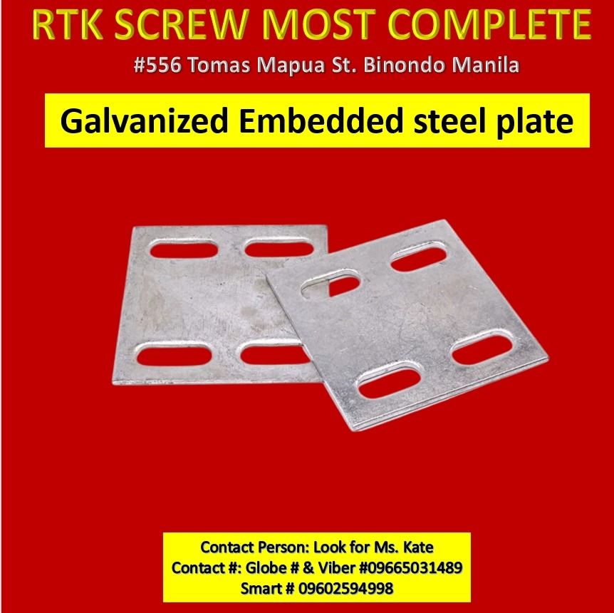 RTK Galvanized Embedded steel plate, Commercial & Industrial ...