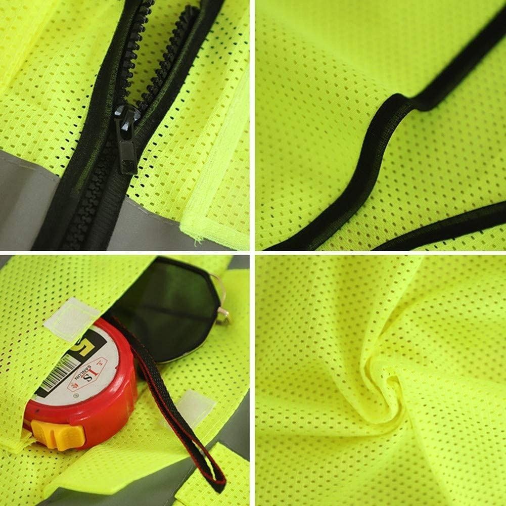 Safety Vest with Netted Fabric and Reflective Strips, Men's Fashion ...