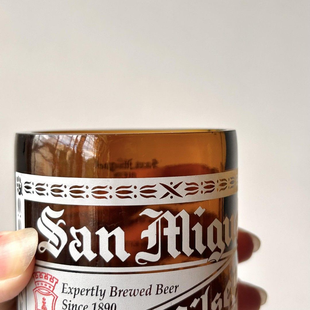 San Miguel Pale Pilsen Original Glass Cups Handmade San Mig Light ...