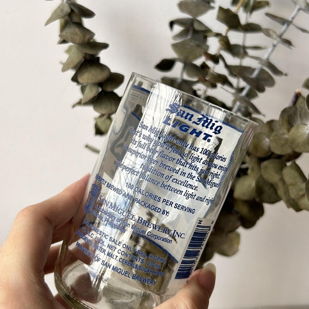 San Miguel Pale Pilsen Original Glass Cups Handmade San Mig Light ...