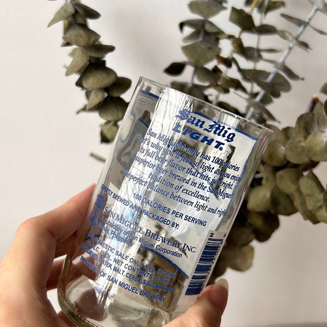 WALWAL GLASS WAL WAL San Miguel San Mig Light San Flavored Beer DIY ...