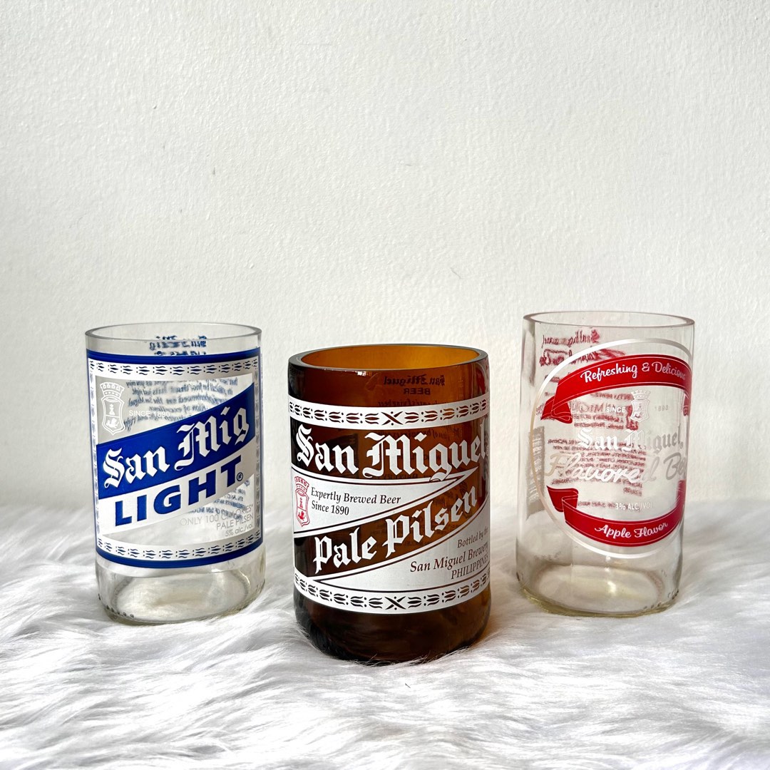 WALWAL GLASS WAL WAL San Miguel San Mig Light San Flavored Beer DIY ...