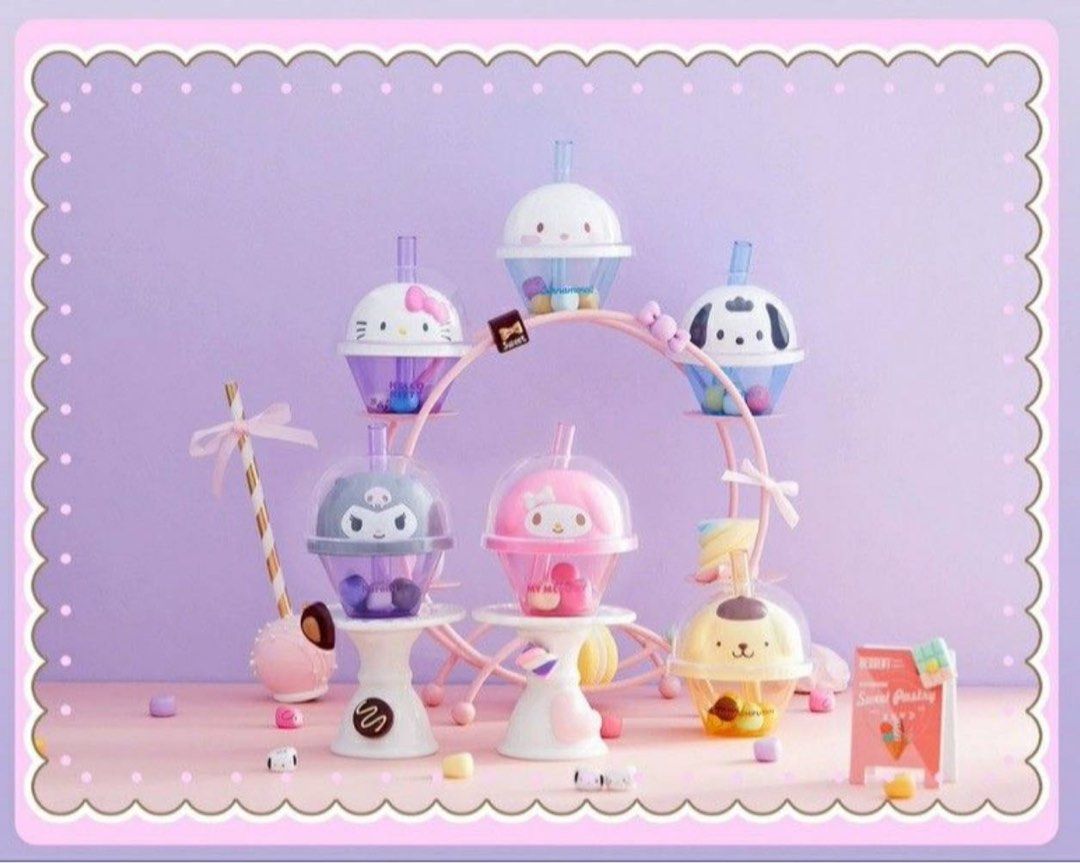 My Melody Sanrio Characters Bubble Tea with Shakable beads Blindbox ...