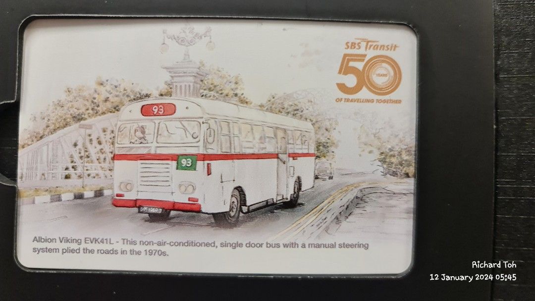 SBS TRANSIT, 50th Anniversary, EZ link cards, Hobbies & Toys ...