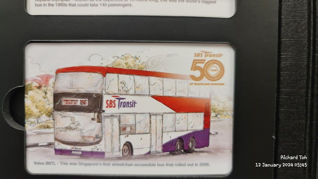 SBS TRANSIT, 50th Anniversary, EZ link cards, Hobbies & Toys ...