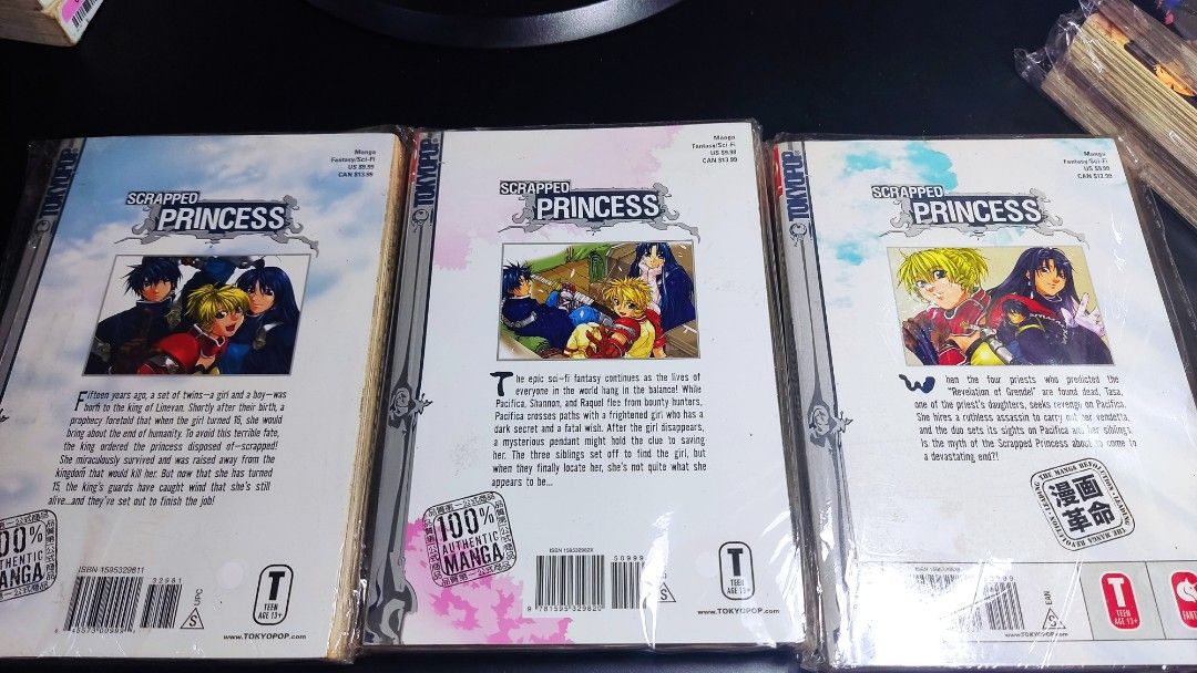 Scrapped princess vol 1-3 official English manga, Hobbies & Toys, Books ...