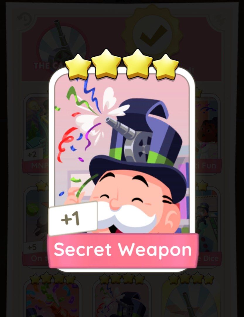 Secret Weapon 4 Stars Monopoly Go!, Computers & Tech, Parts ...