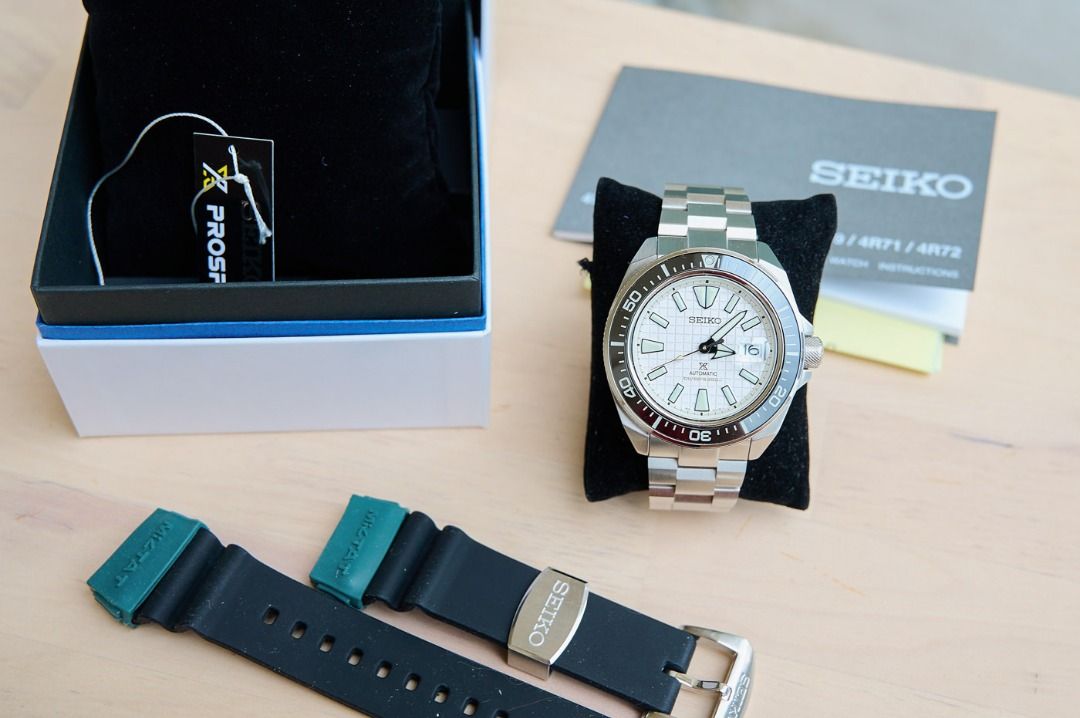 Seiko King Samurai SRPE37K1 with Strapcode Hexad Bracelet, Men's ...