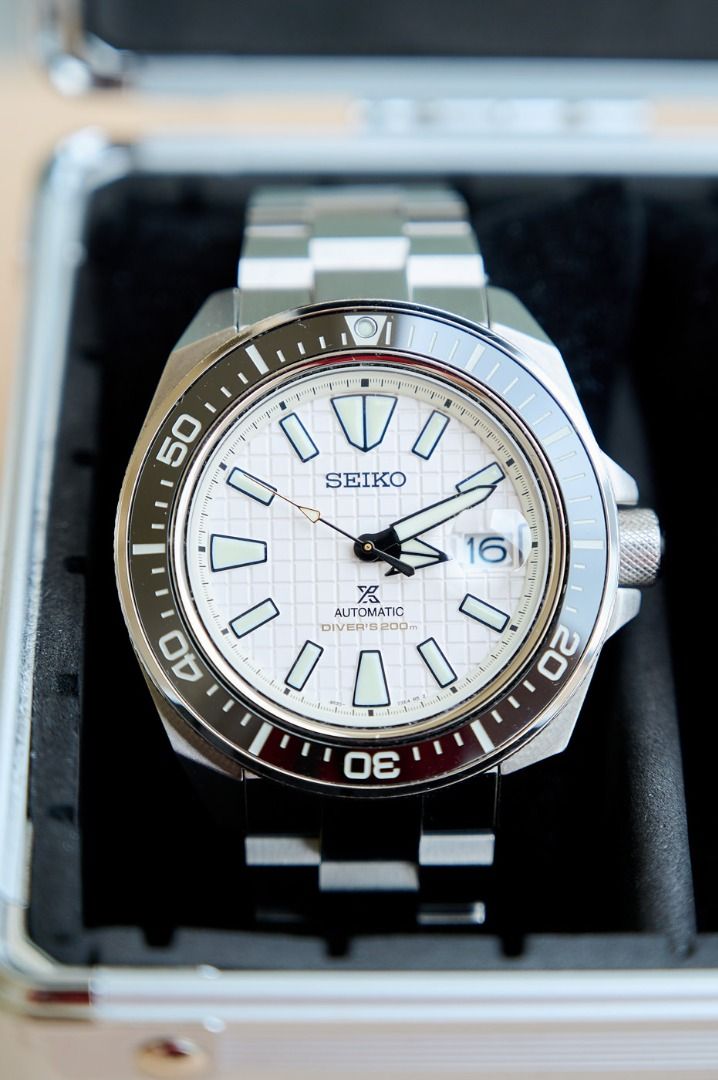 Seiko King Samurai SRPE37K1 with Strapcode Hexad Bracelet, Men's ...