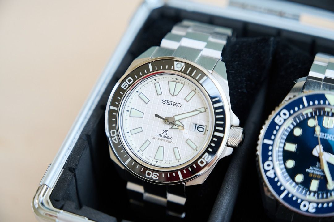 Seiko King Samurai SRPE37K1 with Strapcode Hexad Bracelet, Men's ...