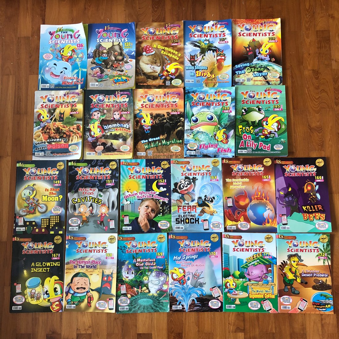 Set of 22 Young Scientists Level 2 and Level 1 science magazines ...