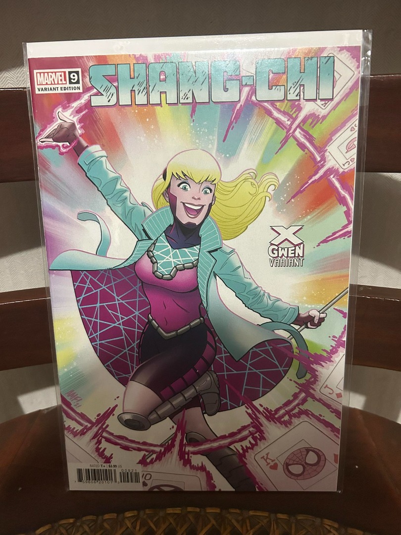 SHANG-CHI #9 TONY FLEECS X-GWEN variant, Hobbies & Toys, Books ...