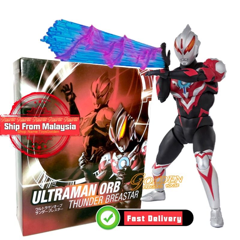 Shf Ultraman ORB Thunder Breastar Action Figures 15cm Pvc Model ...
