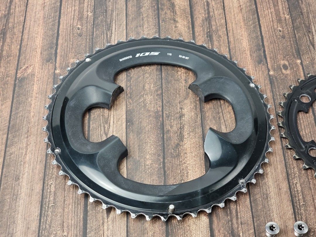 Shimano 105 R7000 52-36T Chain Ring, Sports Equipment, Bicycles & Parts ...