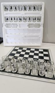 Shot glass Chess set., Hobbies & Toys, Toys & Games on Carousell