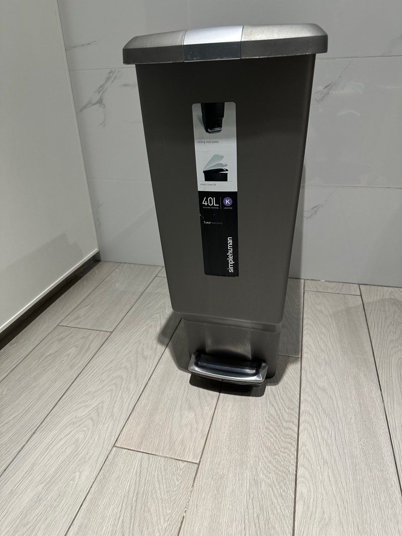 Simple Human step bin, Furniture & Home Living, Bathroom & Kitchen ...