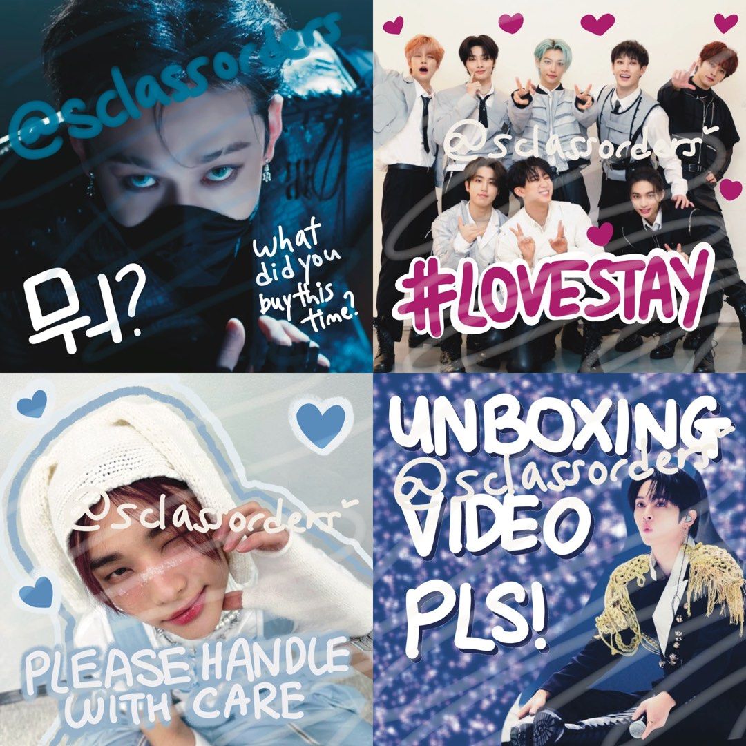 SKZ MAILING STICKERS, Hobbies & Toys, Memorabilia & Collectibles, K ...