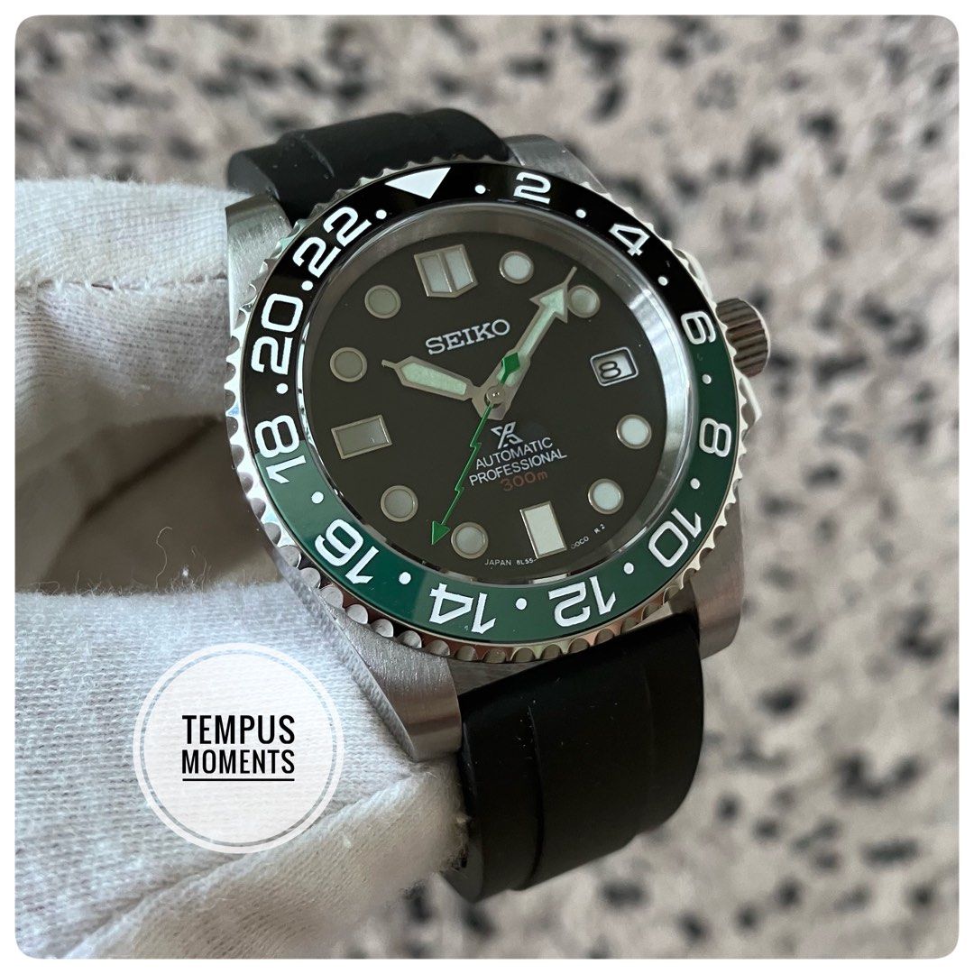 Submariner Green / Black (Sprite) GMT ceramic bezel automatic watch ...