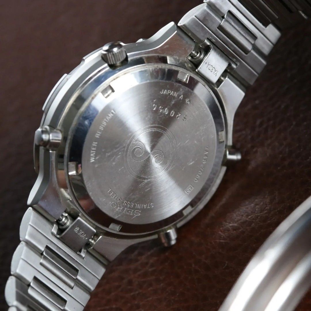 Super Rare Seiko Chronograph Fish Master Moonphase 7a48-7050, Men's ...