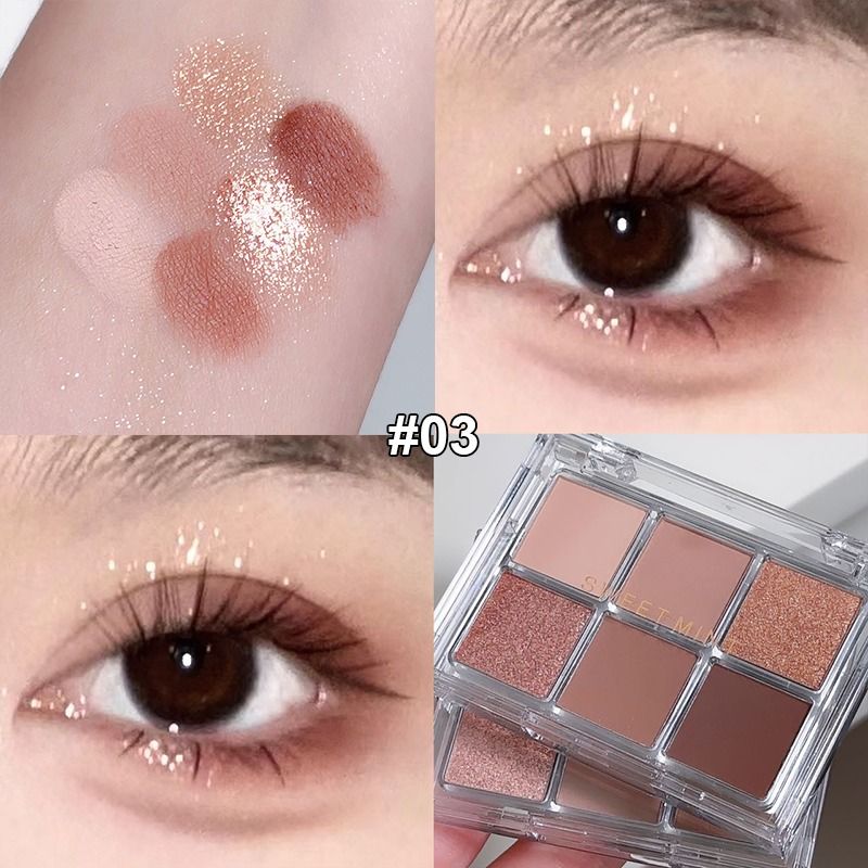 SWEET MINT 6 Colors Eyeshadow Palette Super Flash Stage Makeup Matte ...
