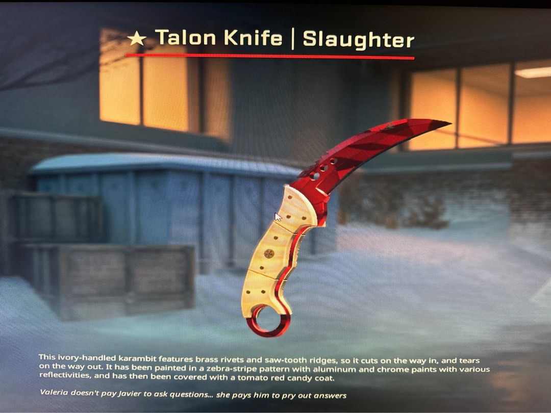 Talon Knife Slaughter FT, Video Gaming, Gaming Accessories, In-Game ...