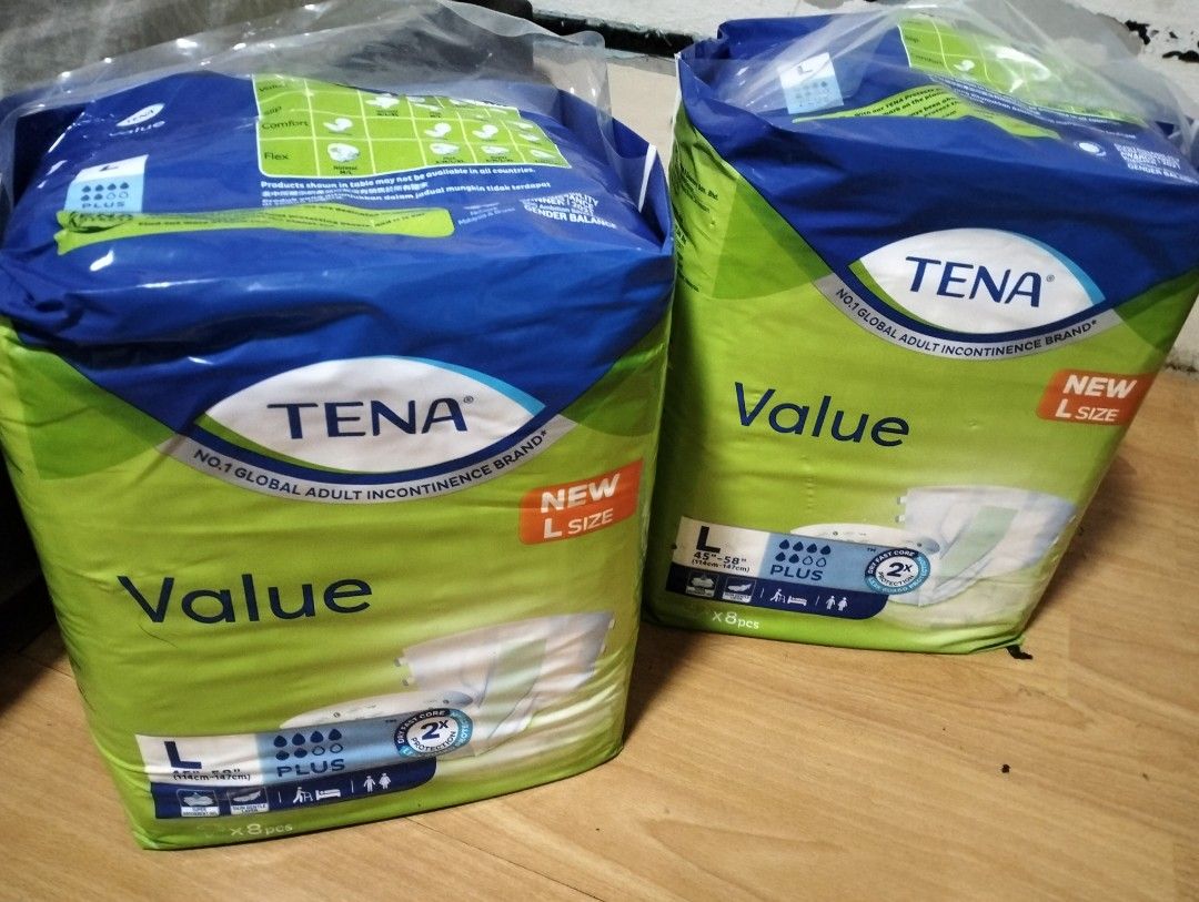Tena Adult Diapers (size L), Beauty & Personal Care, Sanitary Hygiene ...
