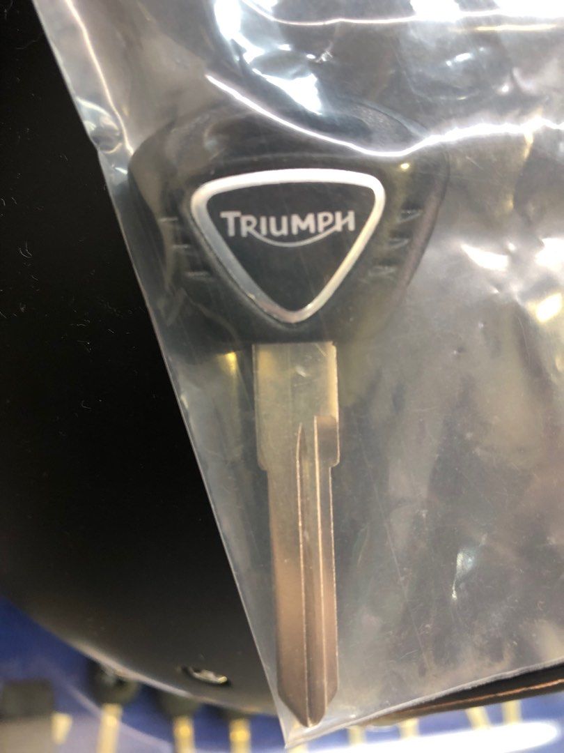 Triumph motorcycle key spare template for duplication, Motorcycles ...