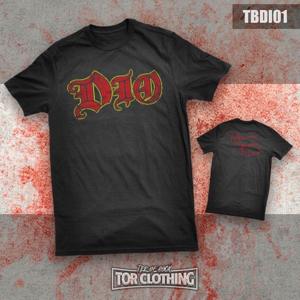 T-shirt Dio (Logo Font) - Ronnie James Dio, Men's Fashion, Tops & Sets ...