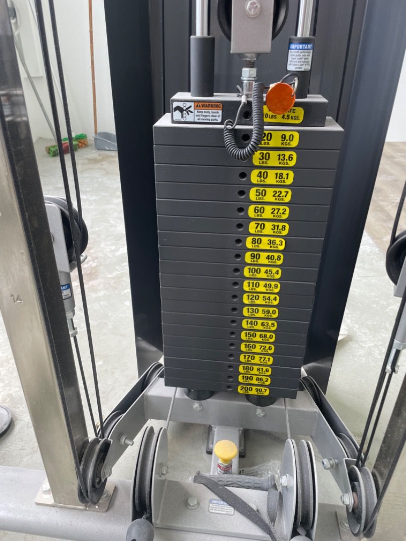 Tuff stuff tuffstuff half squat rack smith machine pulley system ...