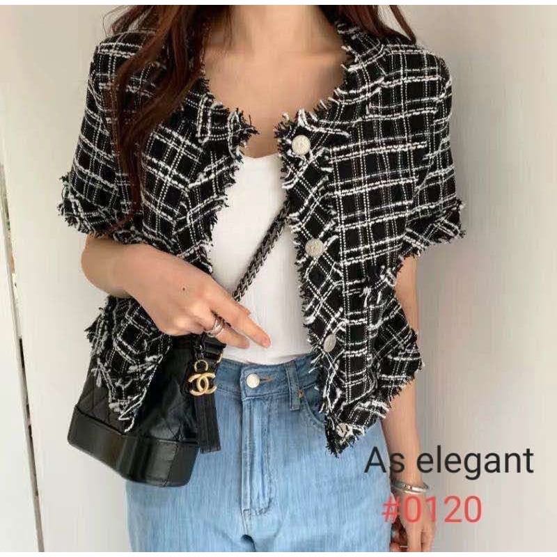 Tweed top outer wear, Women's Fashion, Coats, Jackets and Outerwear on ...