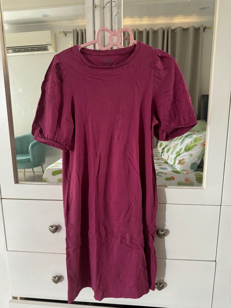Uniqlo Puff Dress, Women's Fashion, Dresses & Sets, Dresses on Carousell