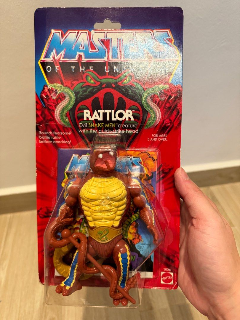 Vintage 80s Motu Rattlor moc, Hobbies & Toys, Toys & Games on Carousell