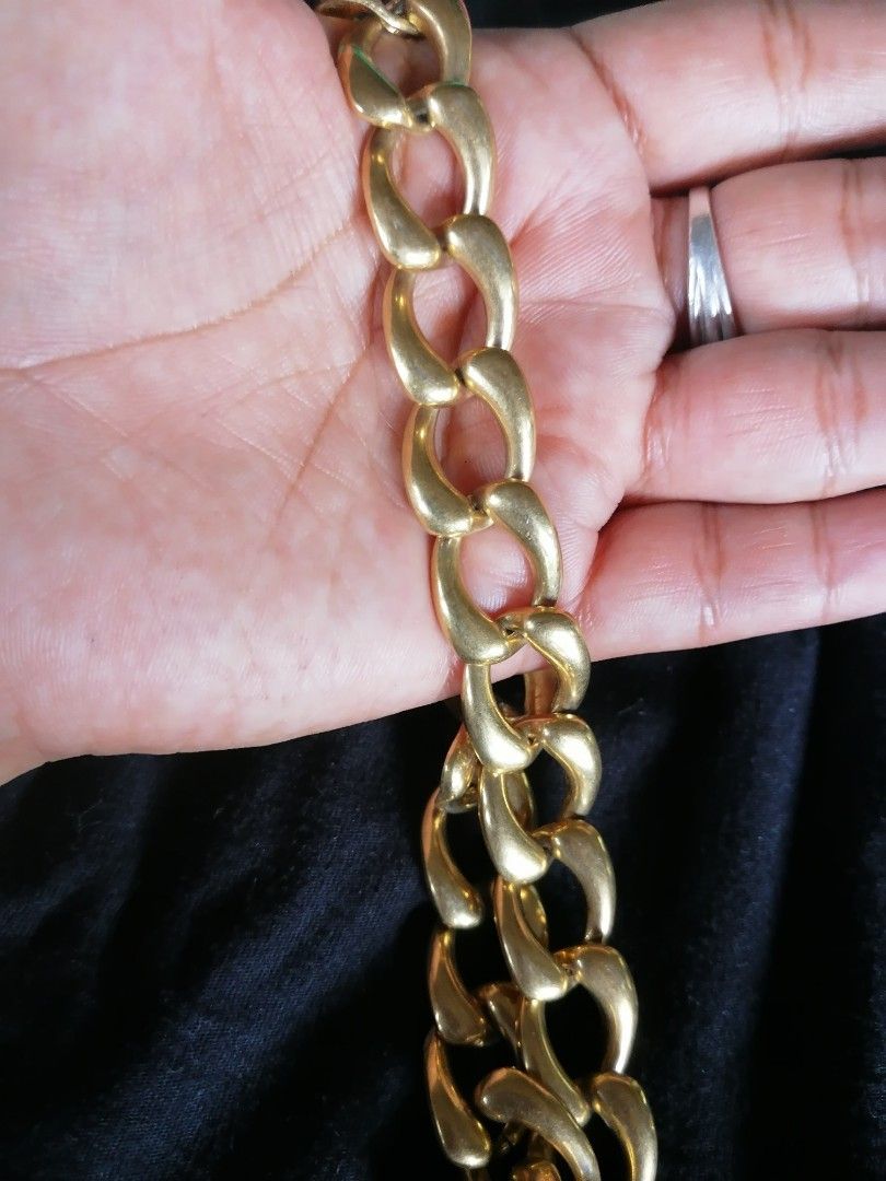 Vintage Napier brand chain link in gold tone, Women's Fashion, Jewelry ...