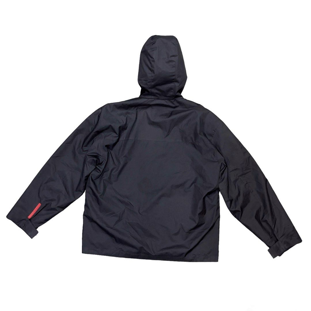 vintage prada double hooded lined jacket, Men's Fashion, Coats, Jackets ...