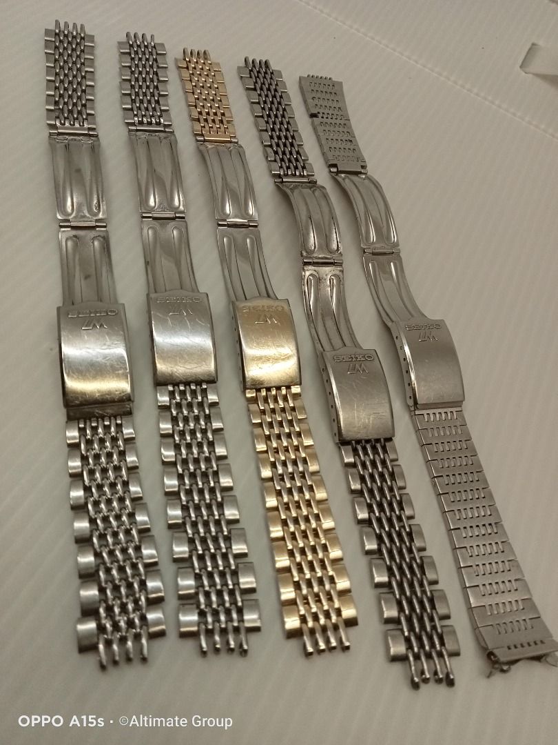 Vintage Seiko LORD MATIC Incomplete SS Bracelets Used for Spare Links ...