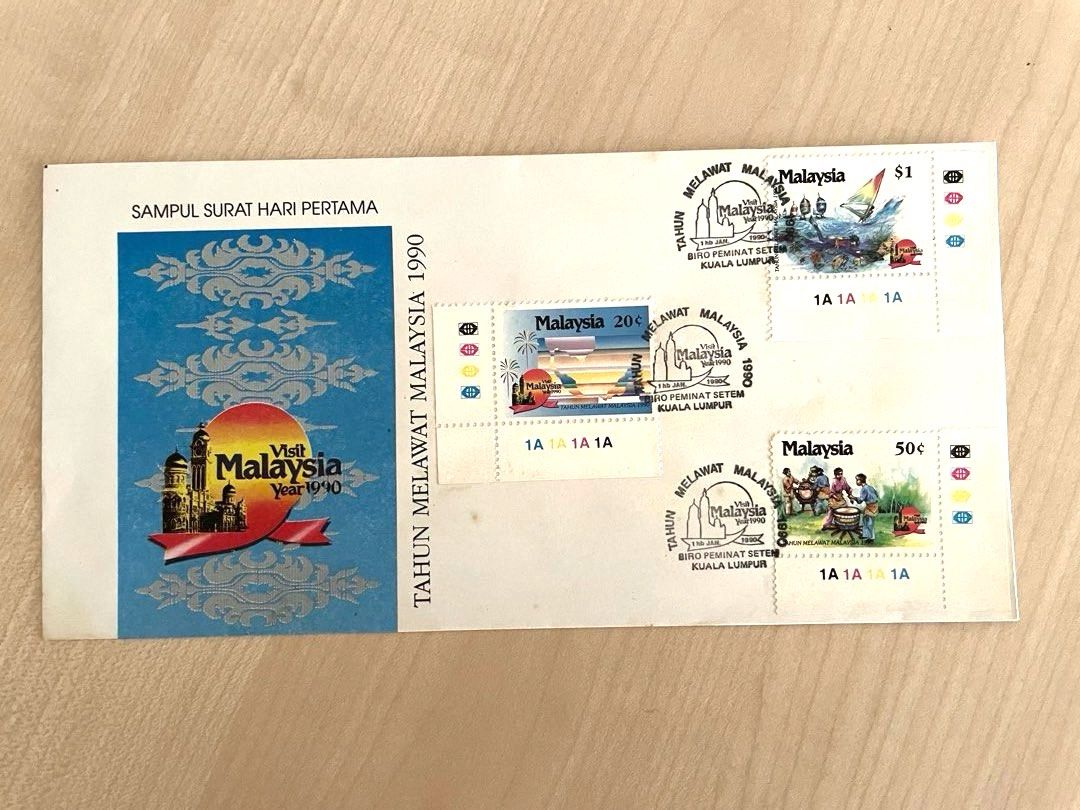 Visit Malaysia Year 1990 FDC, Hobbies & Toys, Collectibles & Memorabilia, Stamps & Prints on ...