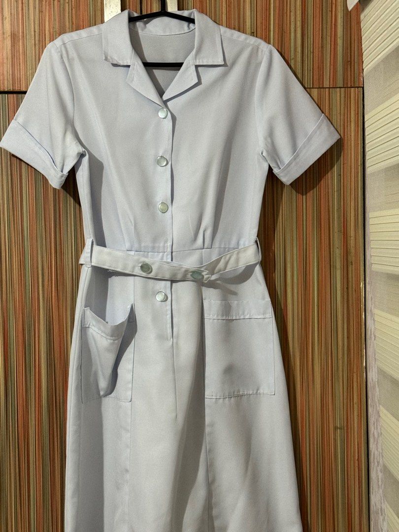 White Nursing Student Uniform (UERM), Women's Fashion, Dresses & Sets ...