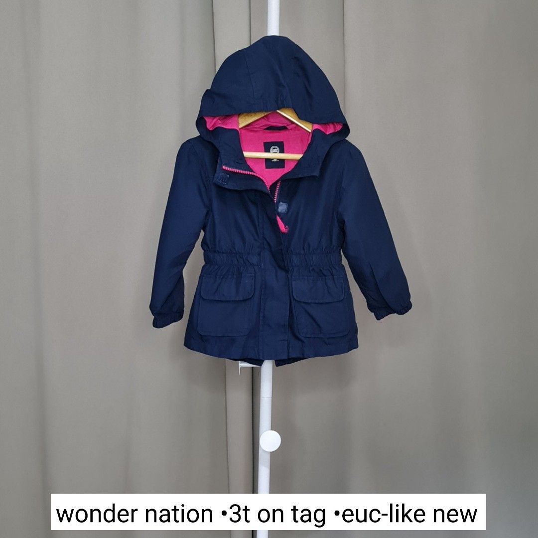 Wonder Nation Kids Parka Jacket, Babies & Kids, Babies & Kids Fashion on Carousell