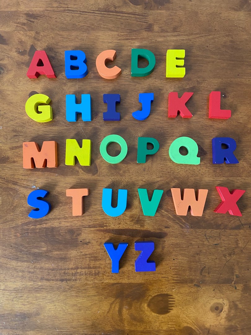 Wooden ABC, Hobbies & Toys, Toys & Games on Carousell