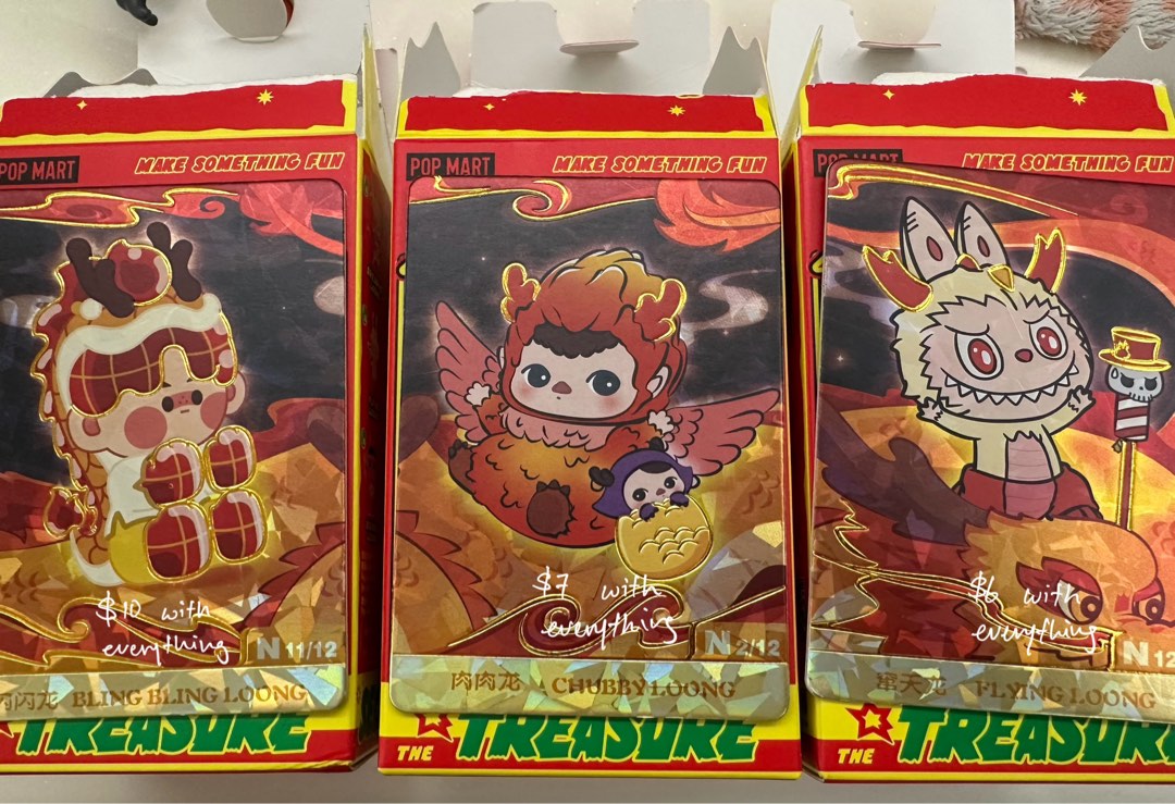 WTS LFB POPMART FIGURINES ( LOONG , HIRONO , BOB , DUCKYO , DIMOO ...