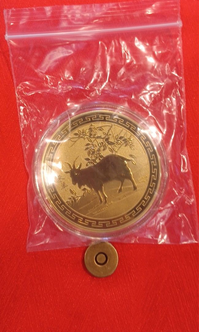 WTT fun claw cny gold coin-goat 2024, Hobbies & Toys, Memorabilia ...