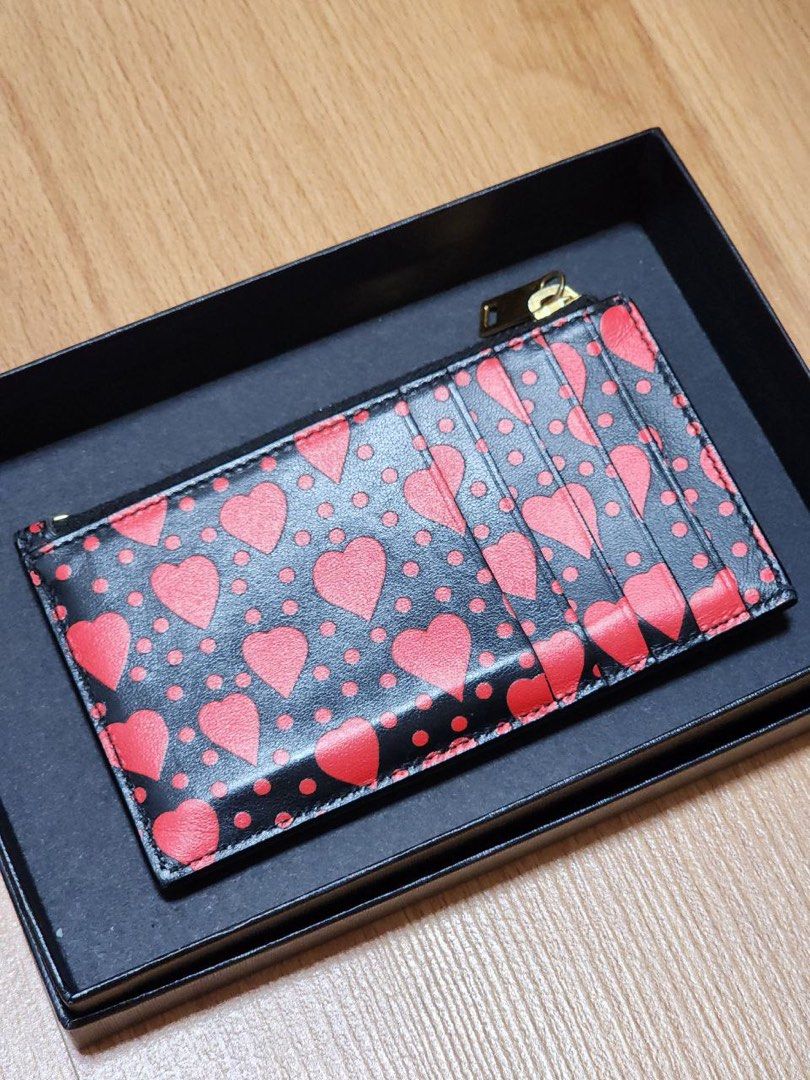 YSL Heart Card Holder, Luxury, Bags & Wallets on Carousell