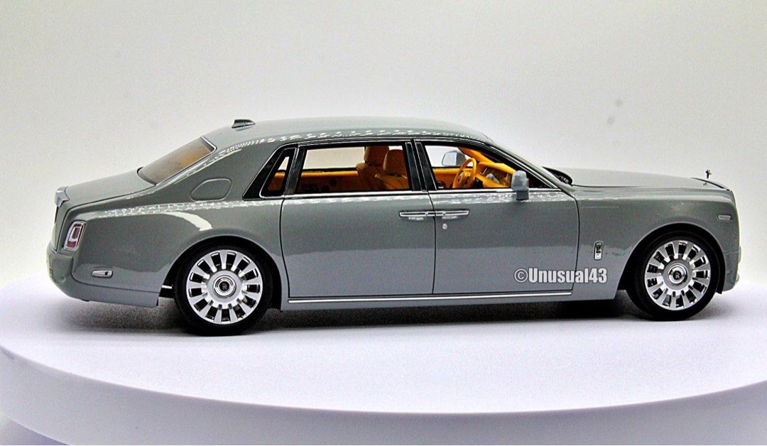 1/18 Dealer Edition Rolls Royce Phantom VIII Cement Grey Diecast Fully ...