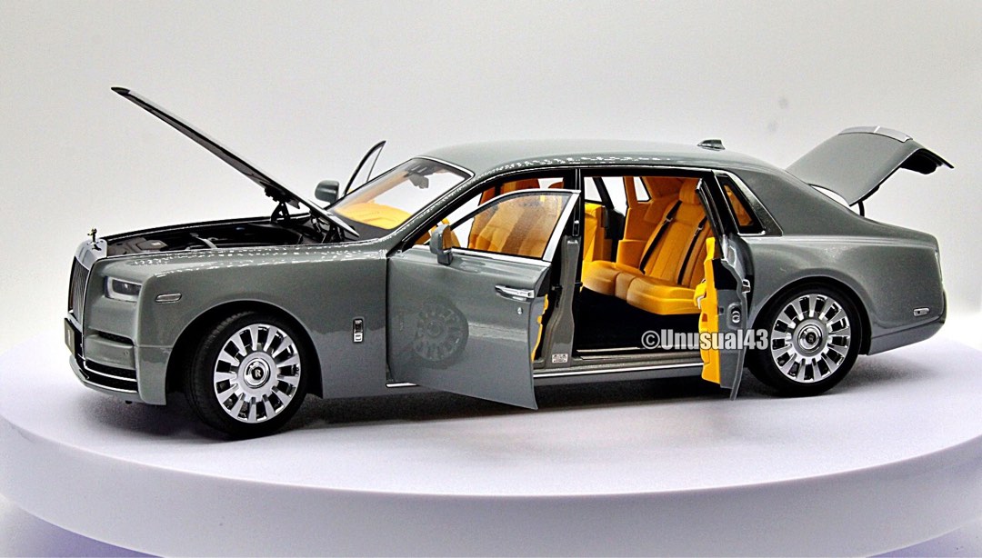 1/18 Dealer Edition Rolls Royce Phantom VIII Cement Grey Diecast Fully ...
